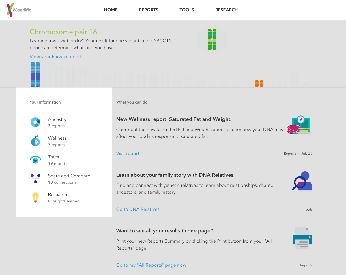 Getting Started with Your 23andMe Reports – 23andMe Customer Care